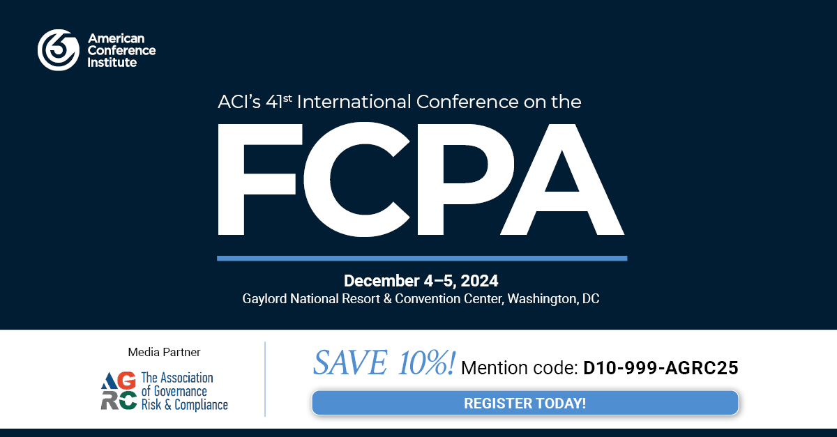 41st International Conference on the FCPA - The Compliance Digest
