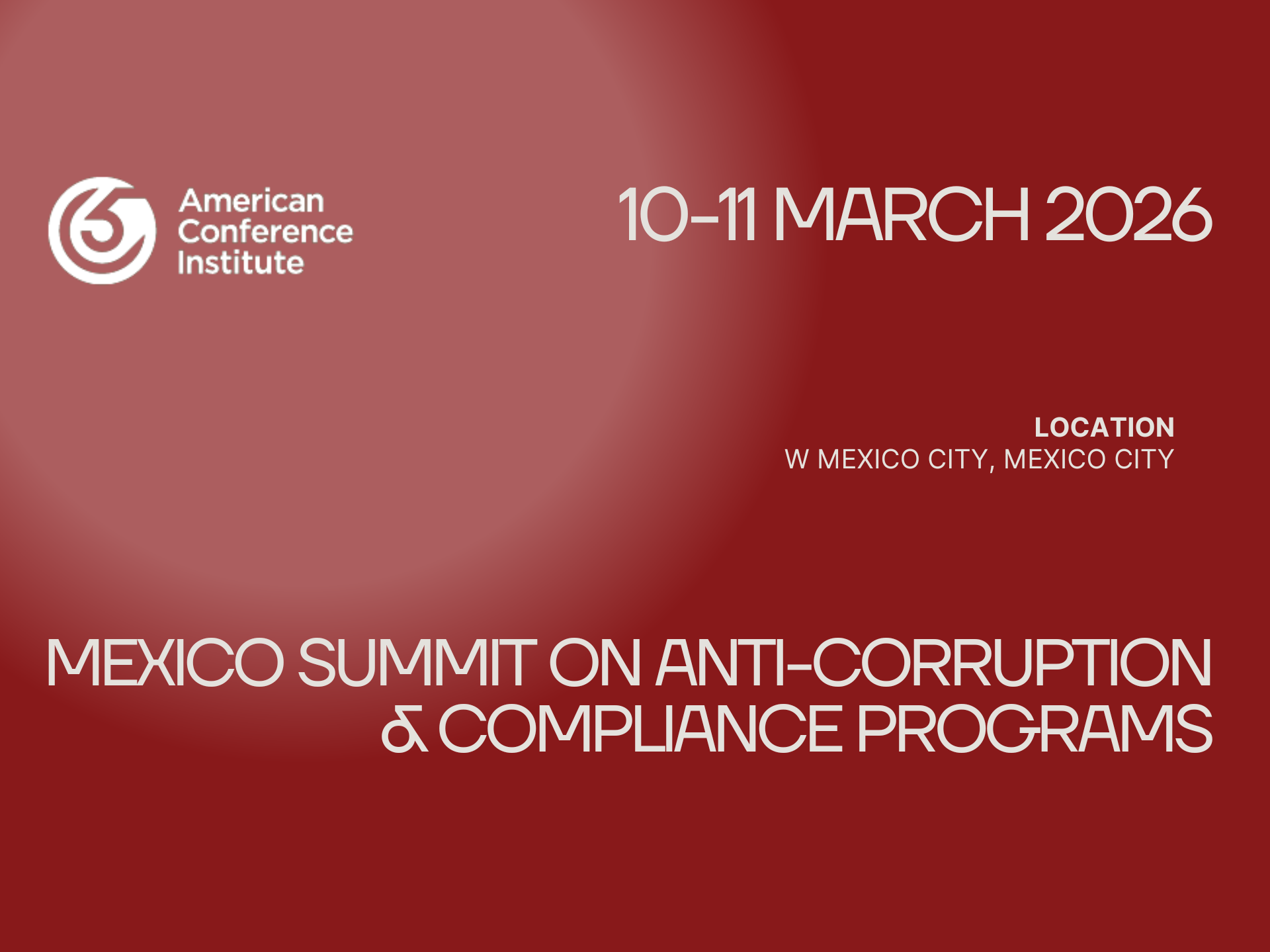 Mexico Summit on Anti-Corruption & Compliance Programs - The Compliance ...